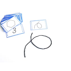 Pattern Activity With Thread, Hands on Montessori Activities, Fine ...