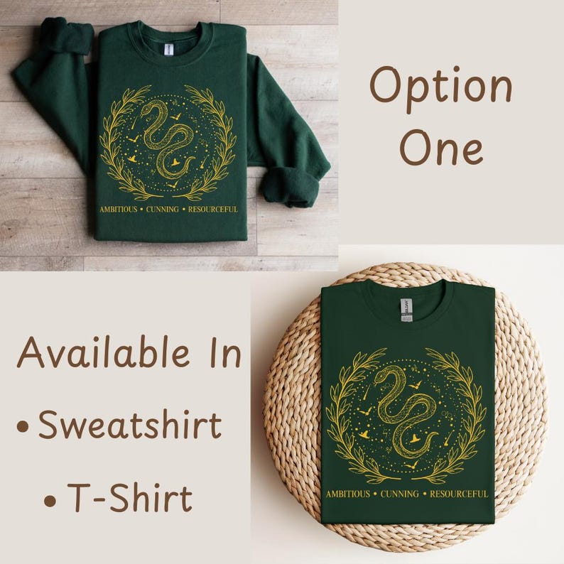 Wizard House | Serpent House | Magic School | Tee | Sweatshirt - Etsy