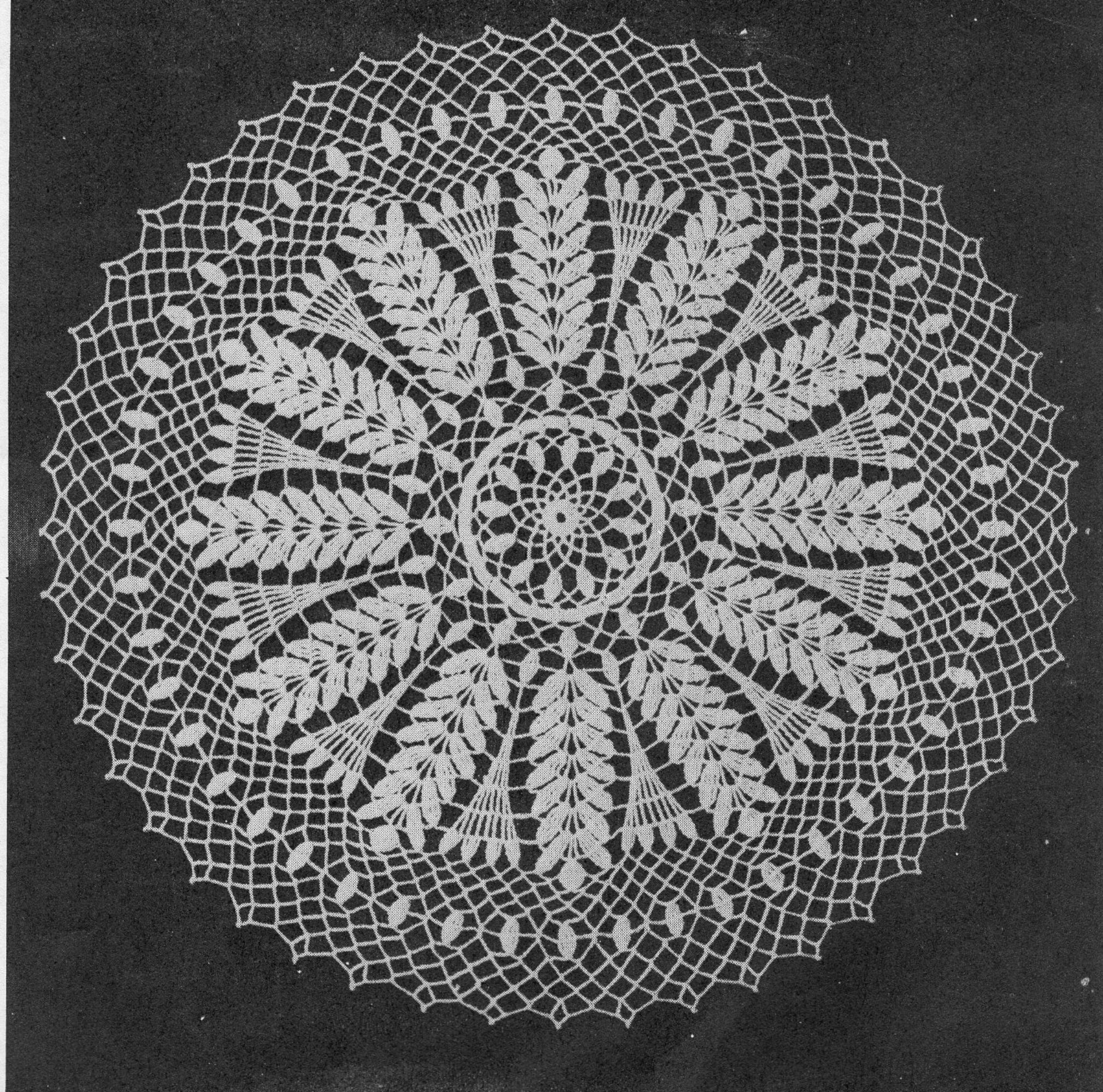 Vintage Wheat Doily Pattern - Etsy Canada