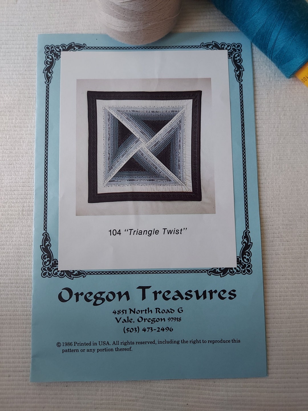 104 Triangle Twist. Intense Graphic Design Quilt Pattern by Oregon ...