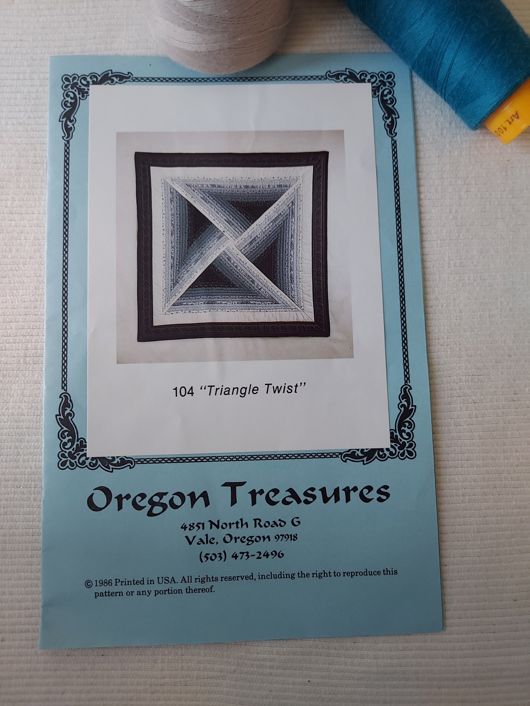 104 Triangle Twist. Intense Graphic Design Quilt Pattern by Oregon ...