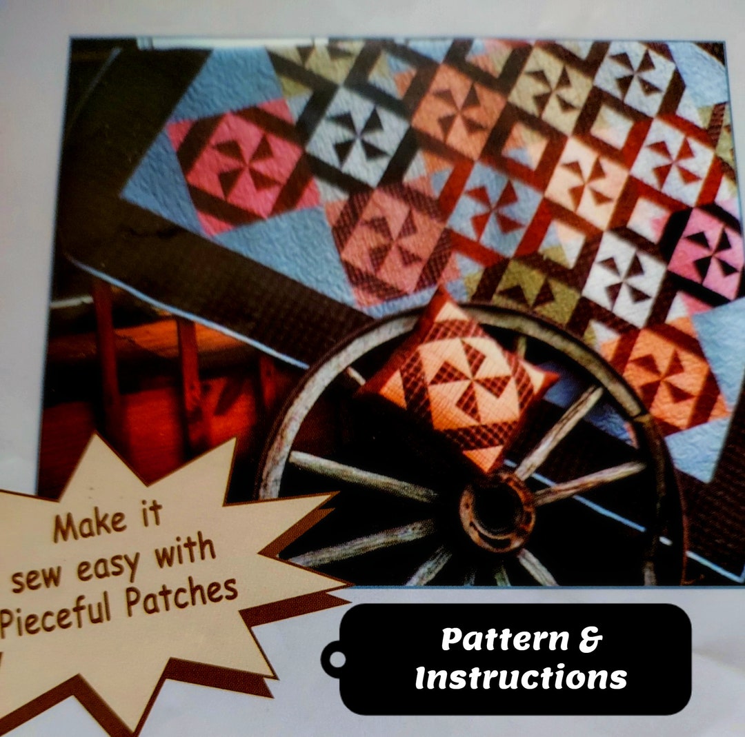 Wagon Wheels Quilt Pattern by Pieceful Patches - Etsy