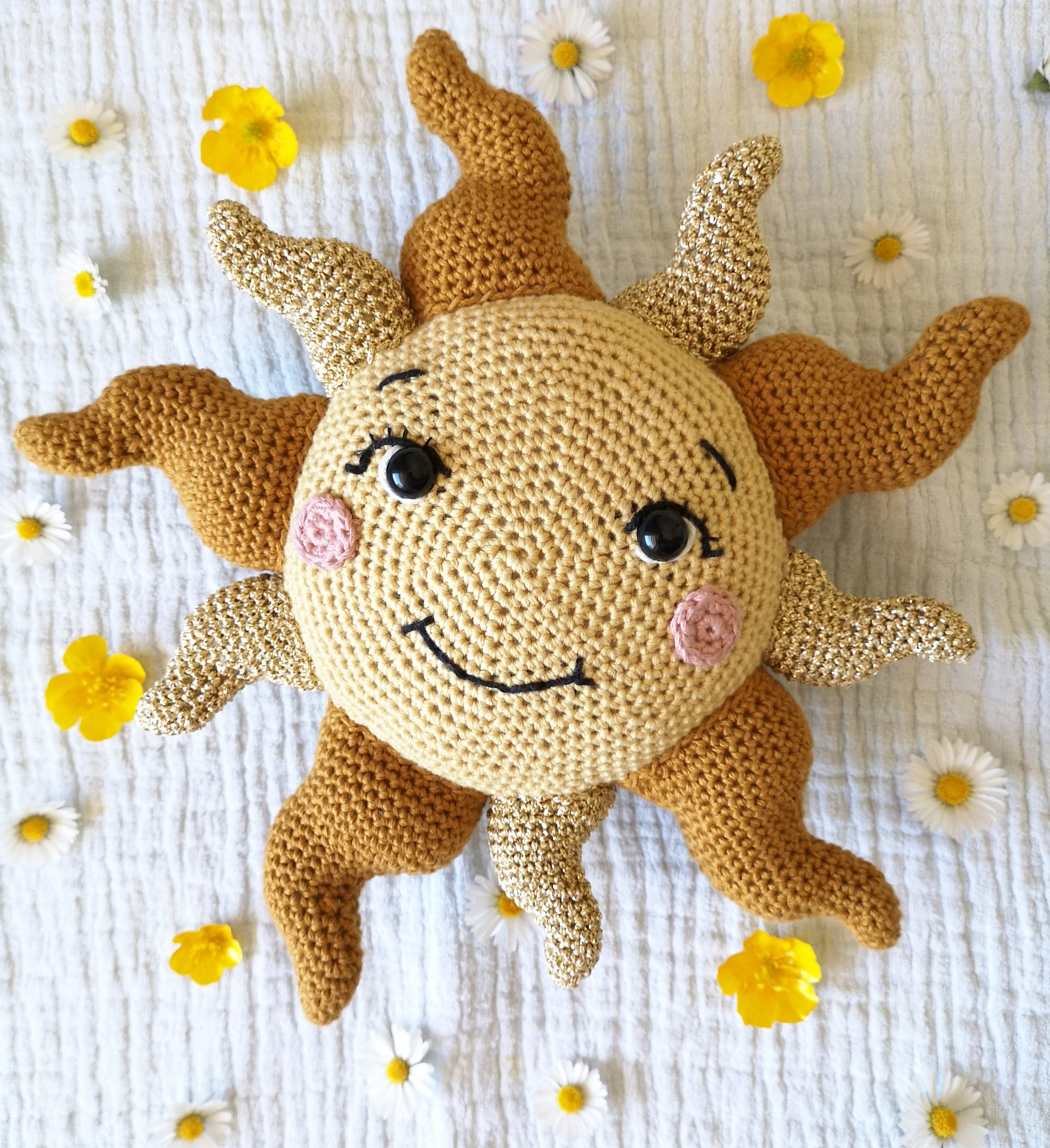 Golden Sun - US Crochet Pattern PDF - Etsy