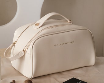 Double Zipper Makeup Bag - Etsy