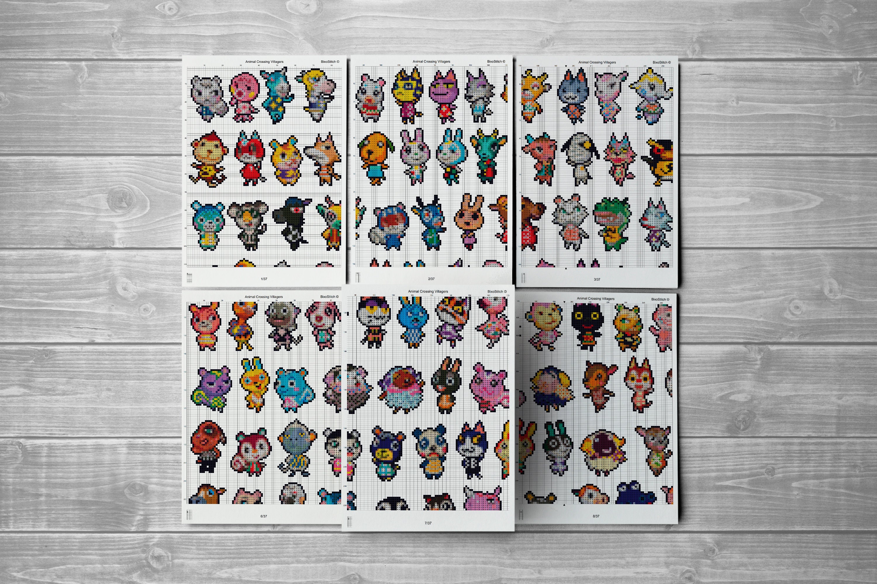 Animal Crossing Villagers Cross Stitch Pattern. PDF Files. INSTANT ...