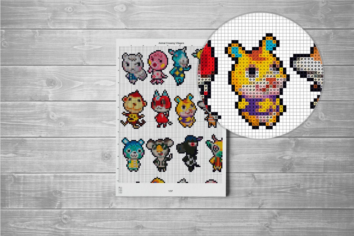 Animal Crossing Villagers Cross Stitch Pattern. PDF Files. INSTANT ...