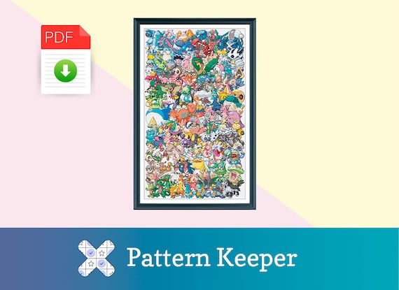 Epic Pokemon Generation III Cross Stitch Pattern. PDF Files. - Etsy