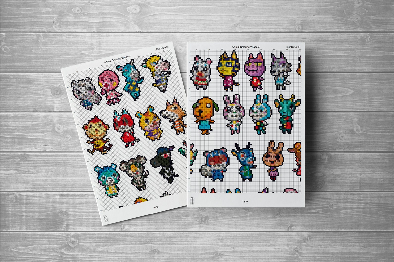 Animal Crossing Villagers Cross Stitch Pattern. PDF Files. INSTANT ...