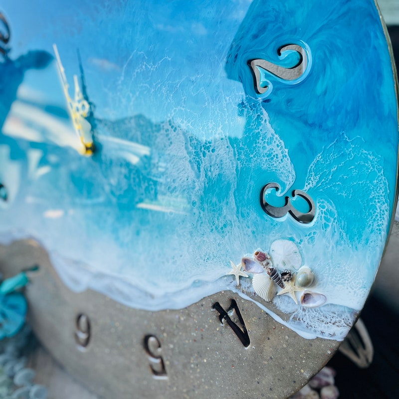 Resin Clock - Etsy