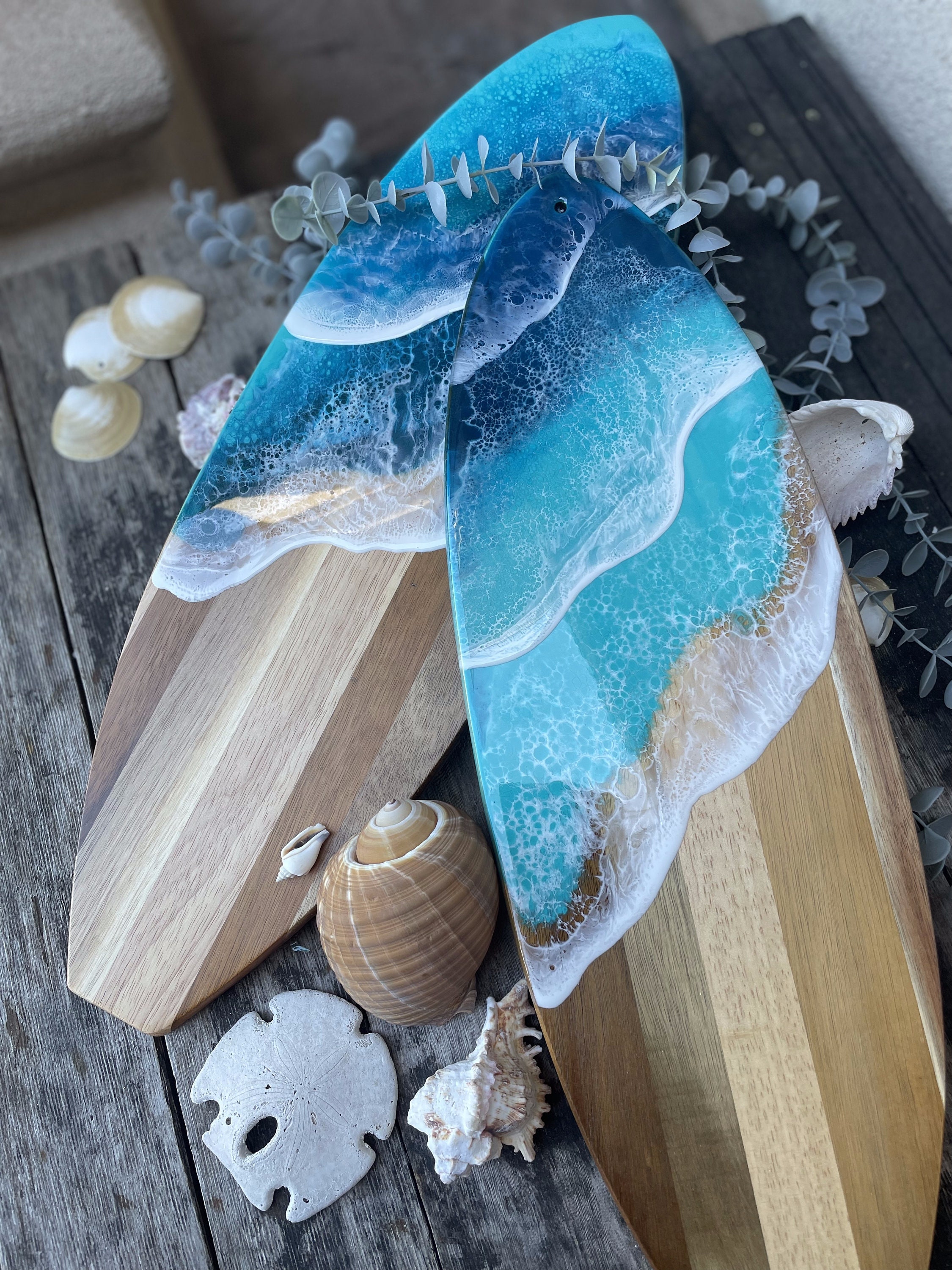Surfboard Style Cutting Board - Etsy