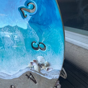 Sea Shore Resin Clock - Etsy