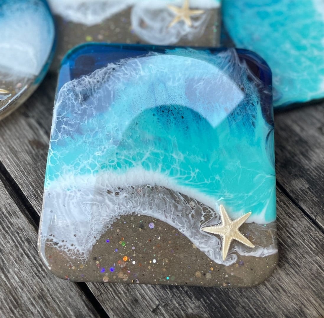 Beach Themed Coasters - Etsy