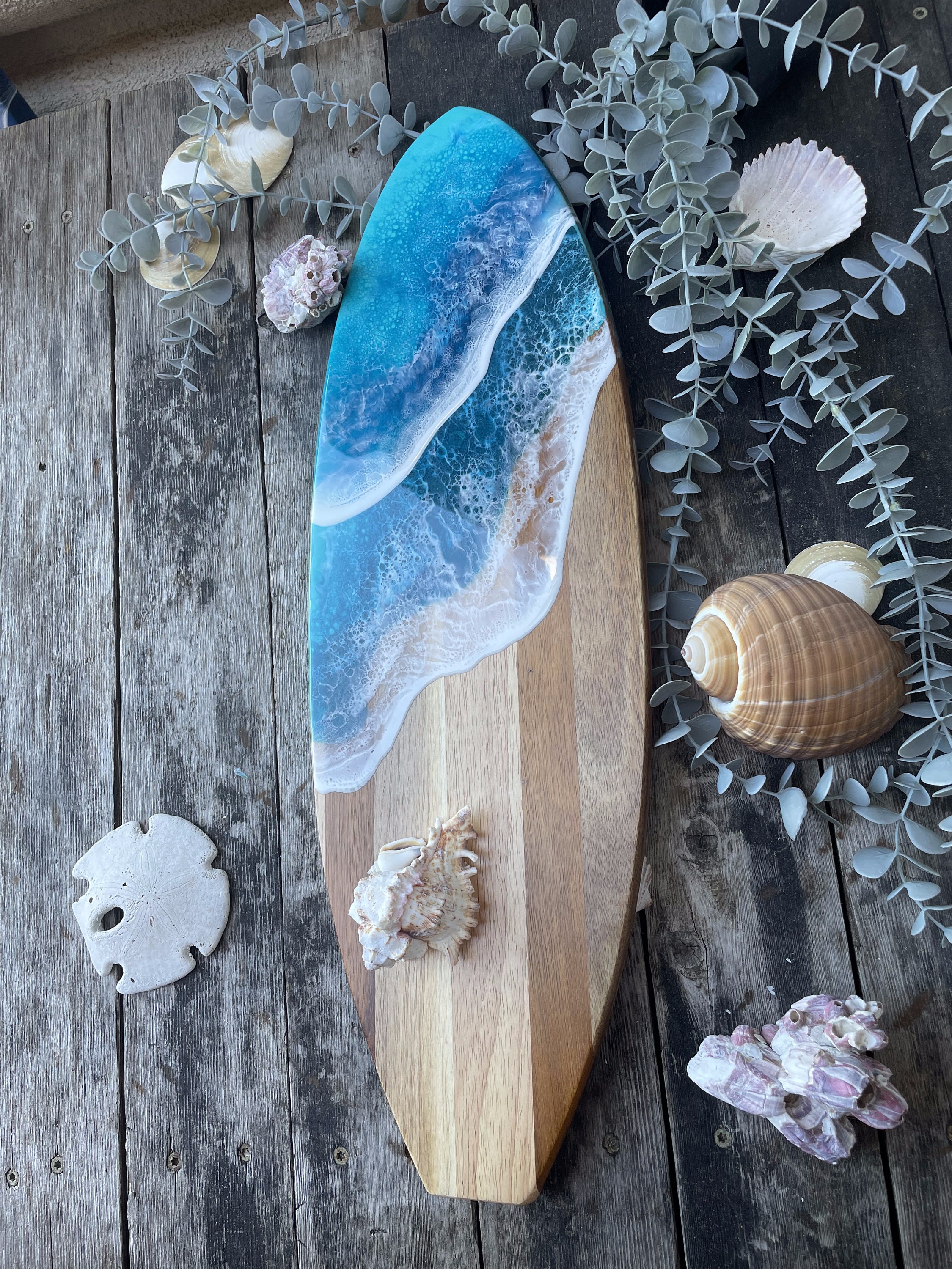 Surfboard Style Cutting Board - Etsy