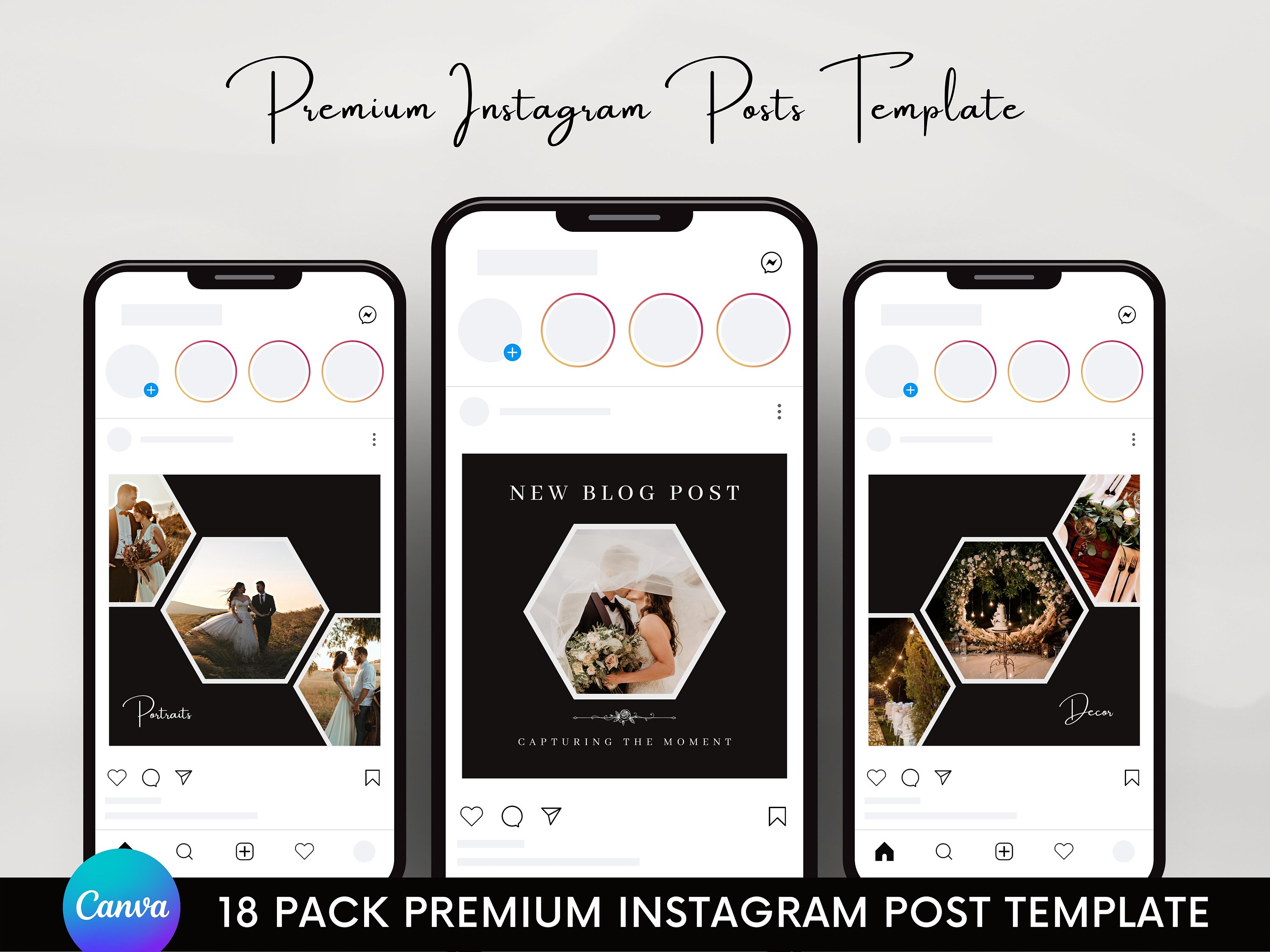 Instagram Puzzle Instagram Post Template for Your Feed Layout - Etsy