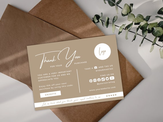 Editable Thank You Template Printable Thank You Template in - Etsy