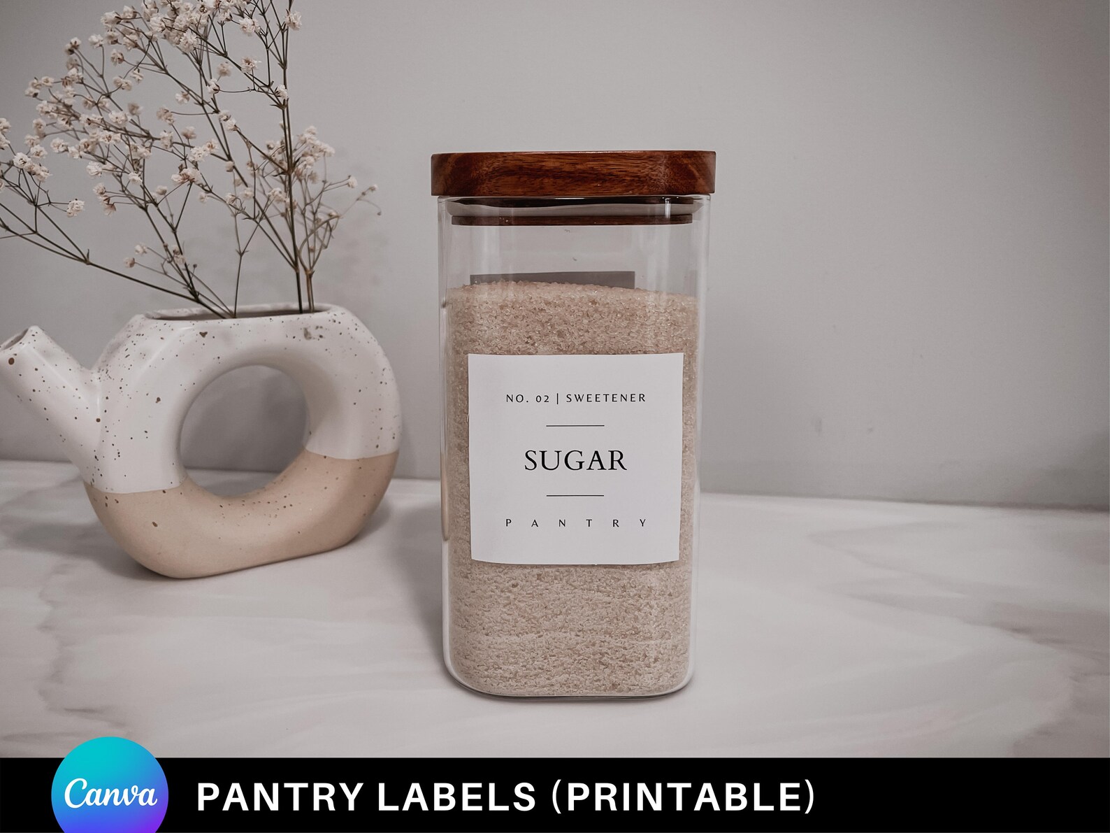 Pantry Labels Printable Stickers Kitchen Organizer Custom - Etsy