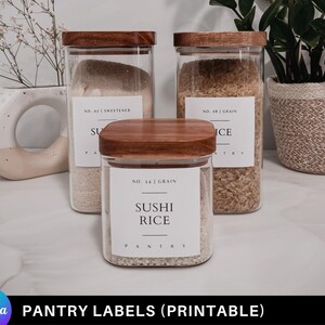 Pantry Labels Printable Stickers Kitchen Organizer Custom Labels ...