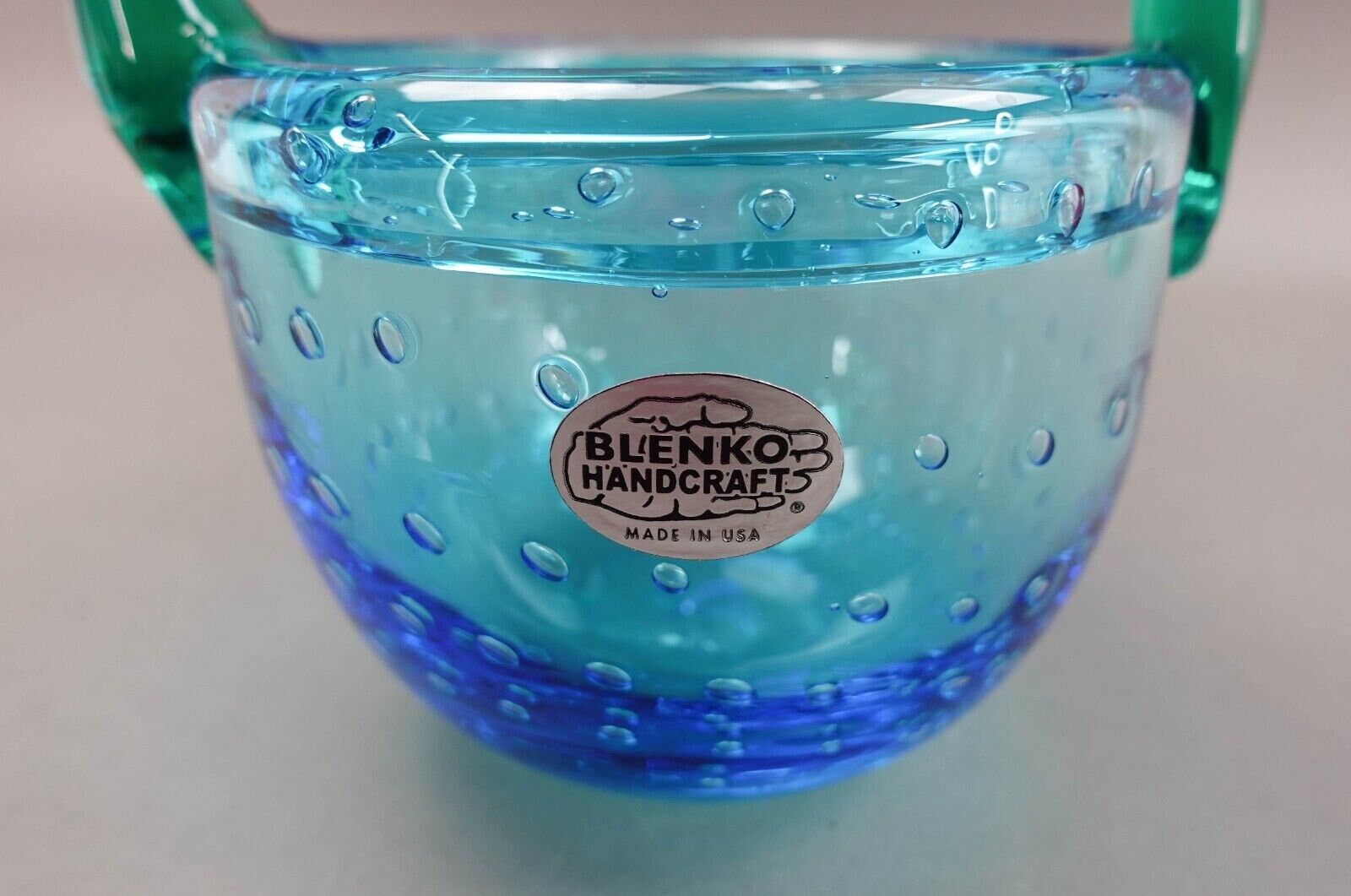 Blenko Handcraft USA 2020 Limited Edition Blue & Green Glass - Etsy
