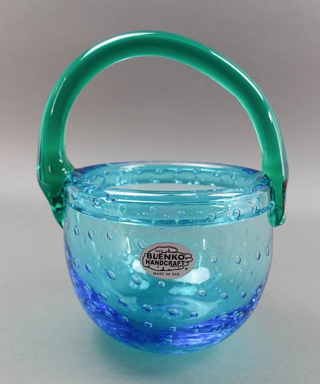 Blenko Handcraft USA 2020 Limited Edition Blue & Green Glass - Etsy