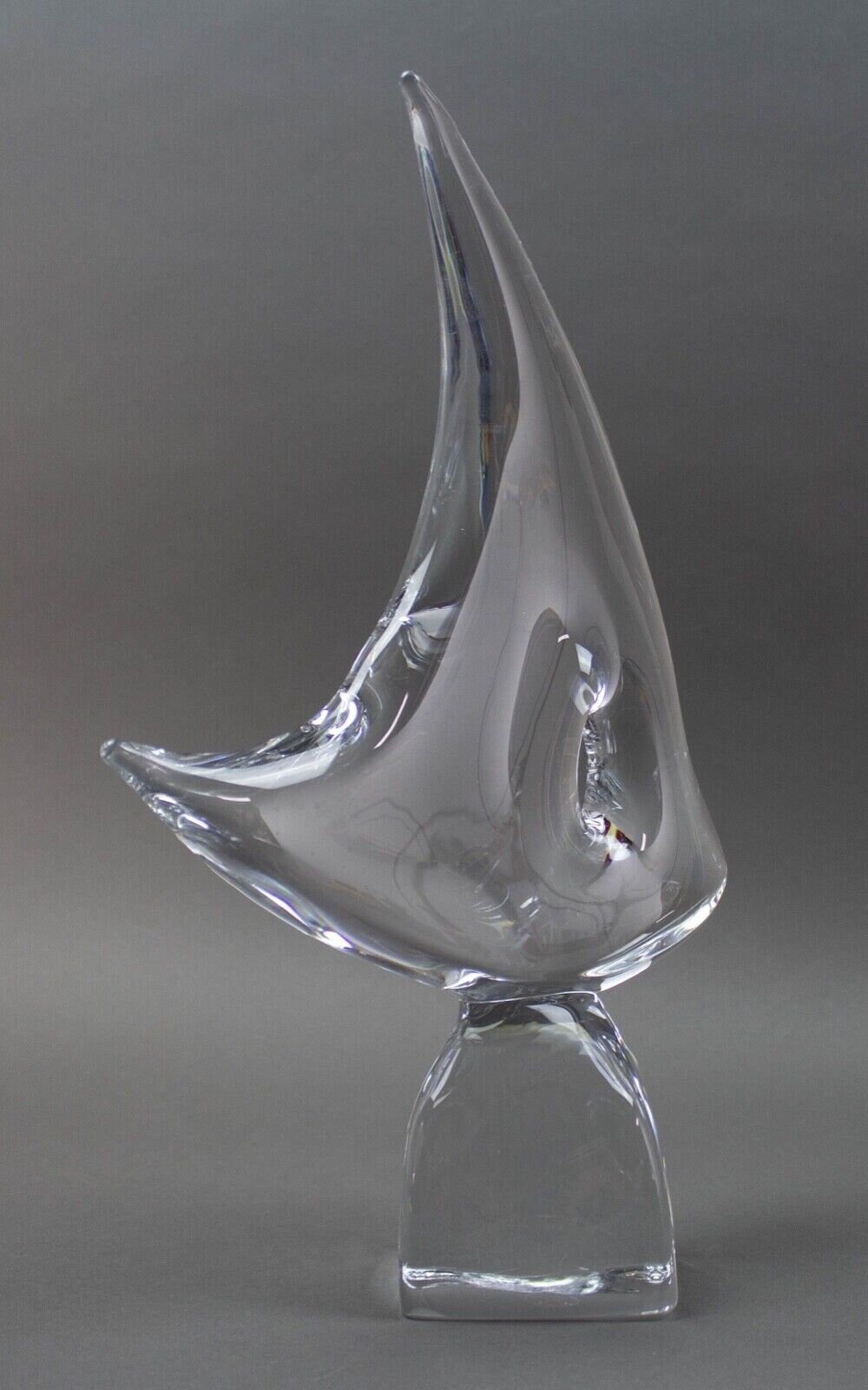 Daum France Crystal Signed Heavy & Large 14 Abstract - Etsy Canada