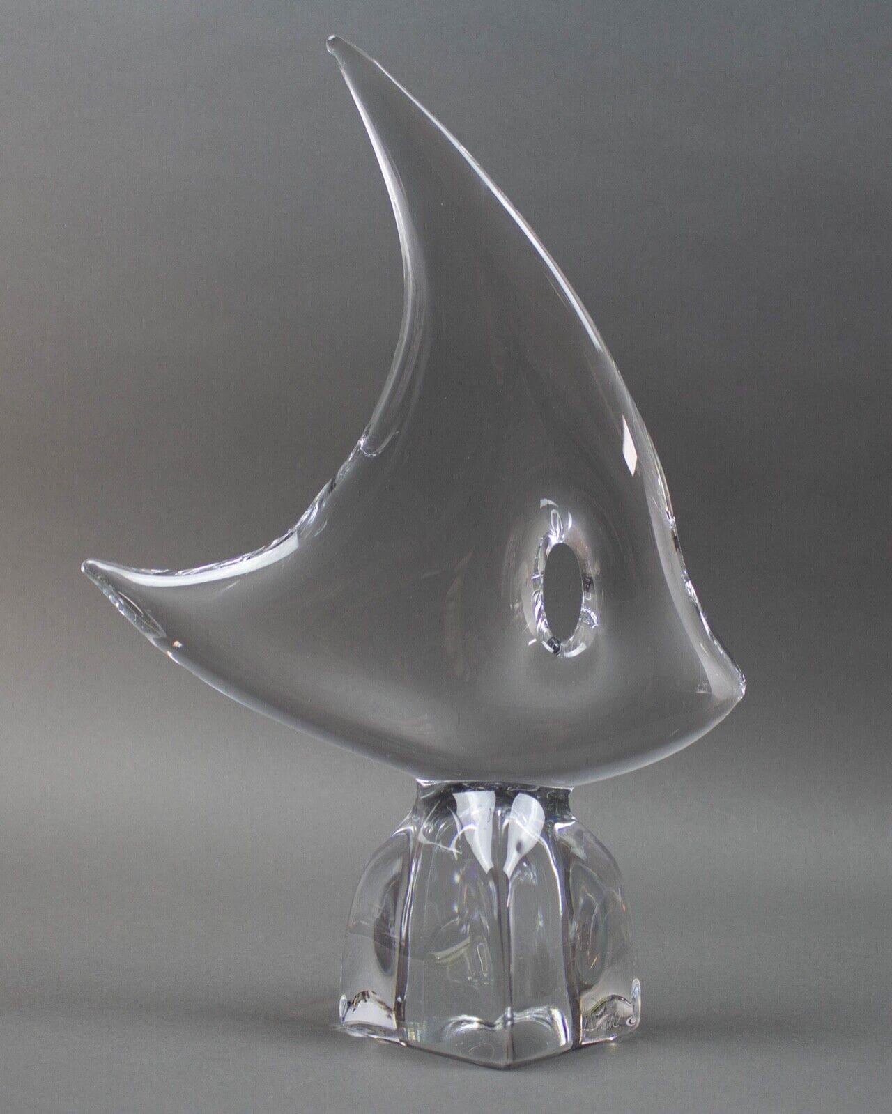 Daum France Crystal Signed Heavy & Large 14 Abstract - Etsy Canada