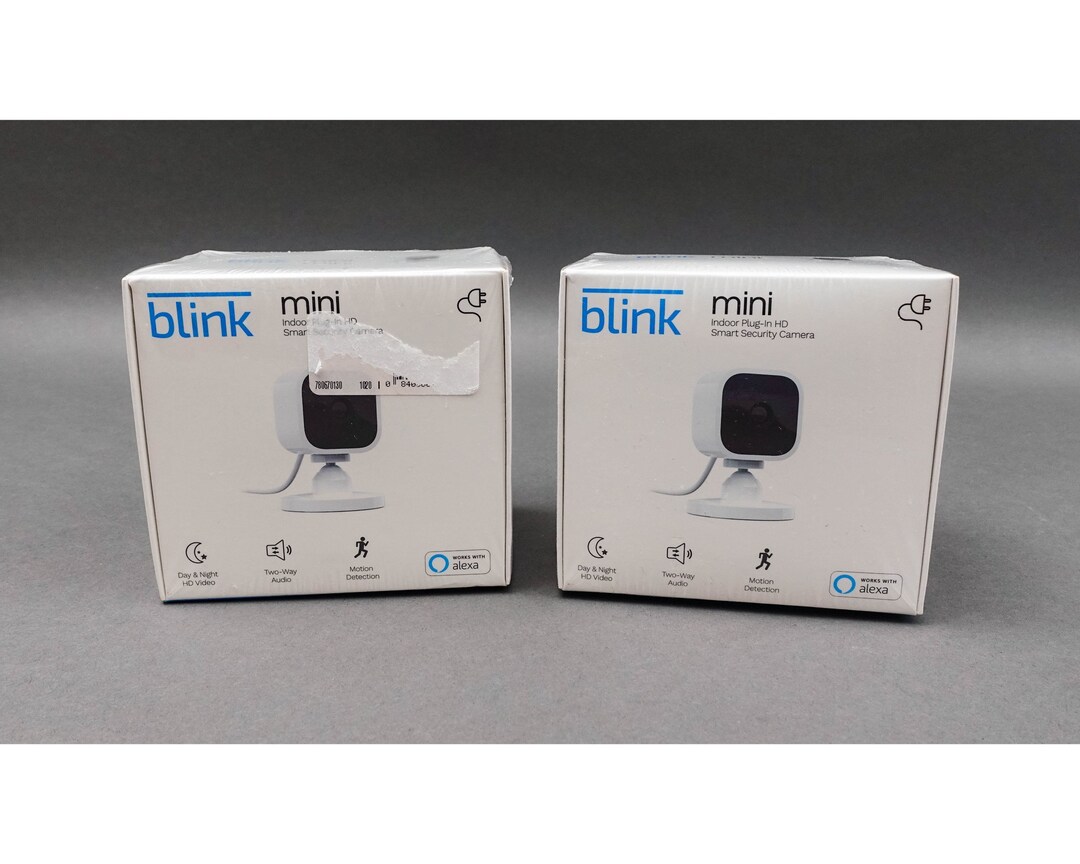 Blink Mini Indoor Plug-in HD Smart Security Camera Alexa Set - Etsy