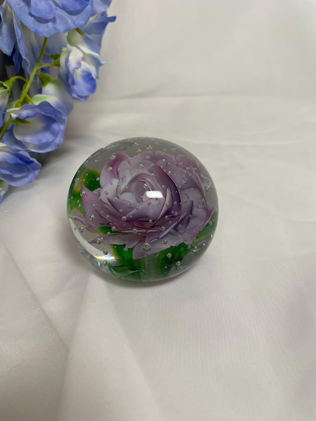 Dynasty Gallery Lavender Rose Bullicante Small Paperweight - Etsy