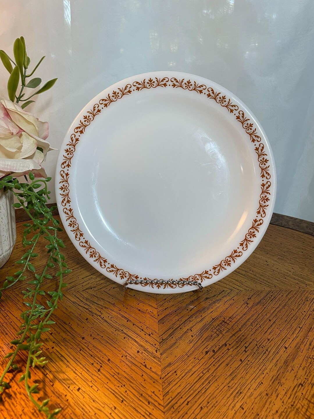 Vintage Corning Pyrex Decor Dinnerware Copper Filigree Dinner Plate - Etsy