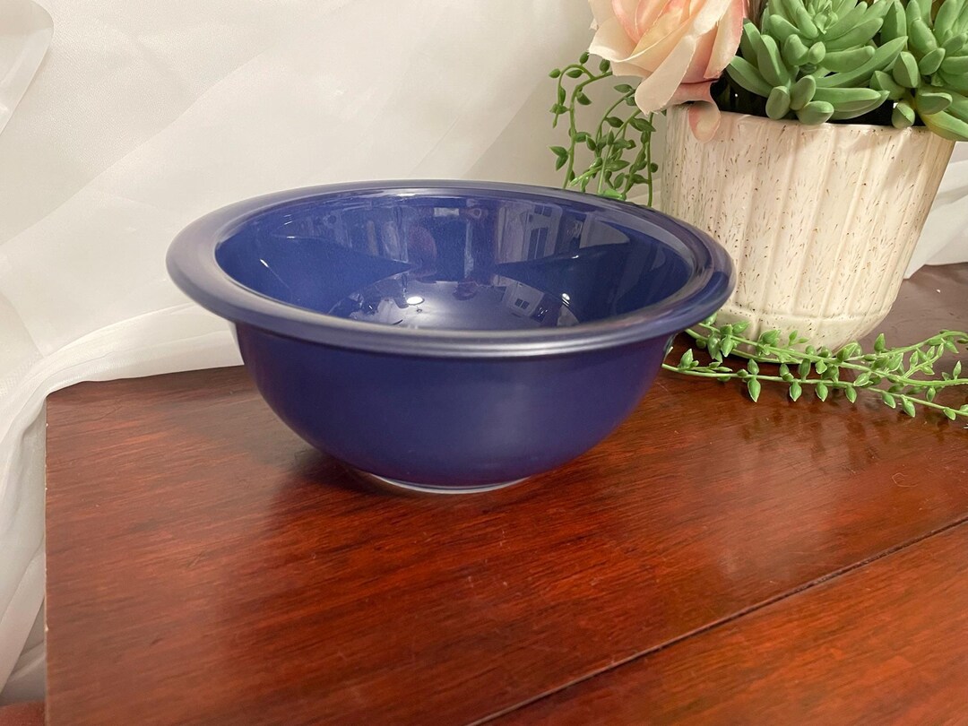 Vintage Pyrex Primary Blue Clear Bottom Mixing Bowl 322 - Etsy