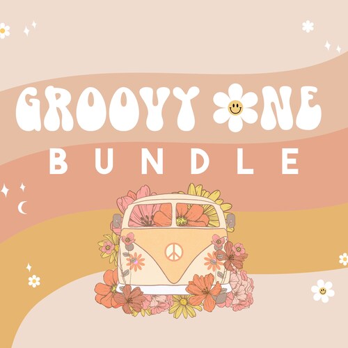 Editable Groovy One Birthday Party Invitation Peace Love Party - Etsy UK