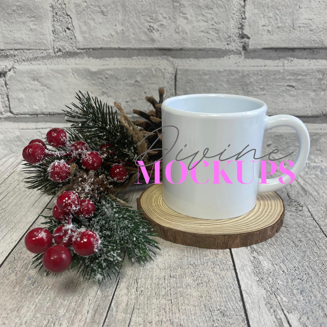 Christmas 6oz Polymer Cup Mockup - Christmas Straight Children's Mug ...