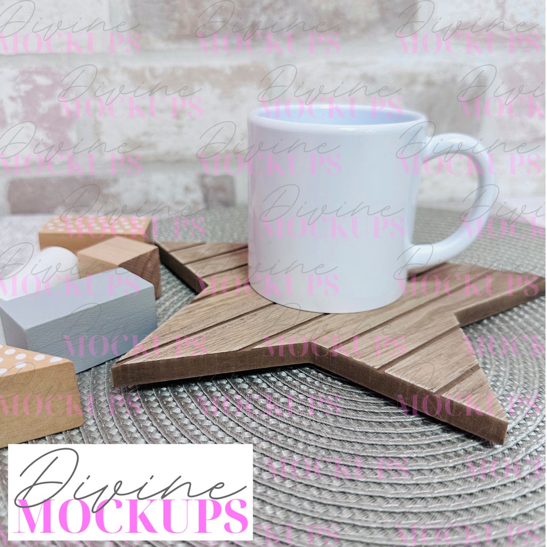 6oz Polymer Cup Mockup Straight Children's Mug Digital Download JPG 6oz ...