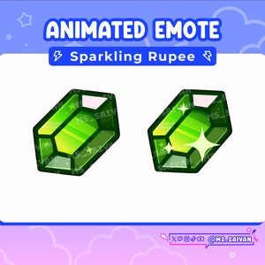 Animated Gem Emote for Twitch, Youtube, Discord | Zelda Rupee | GREG ...