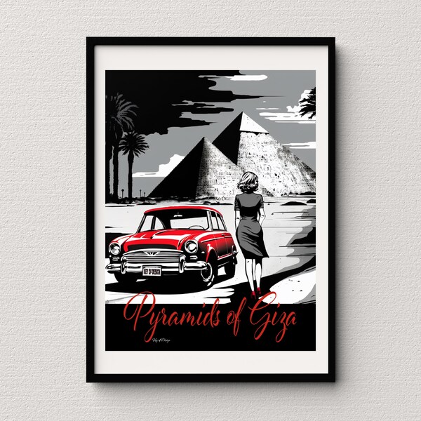 Egypt Pyramids Poster - Etsy