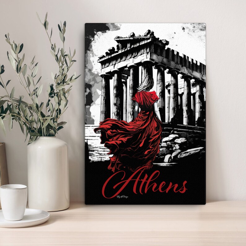 Parthenon, Athens, Greece Canvas - Etsy