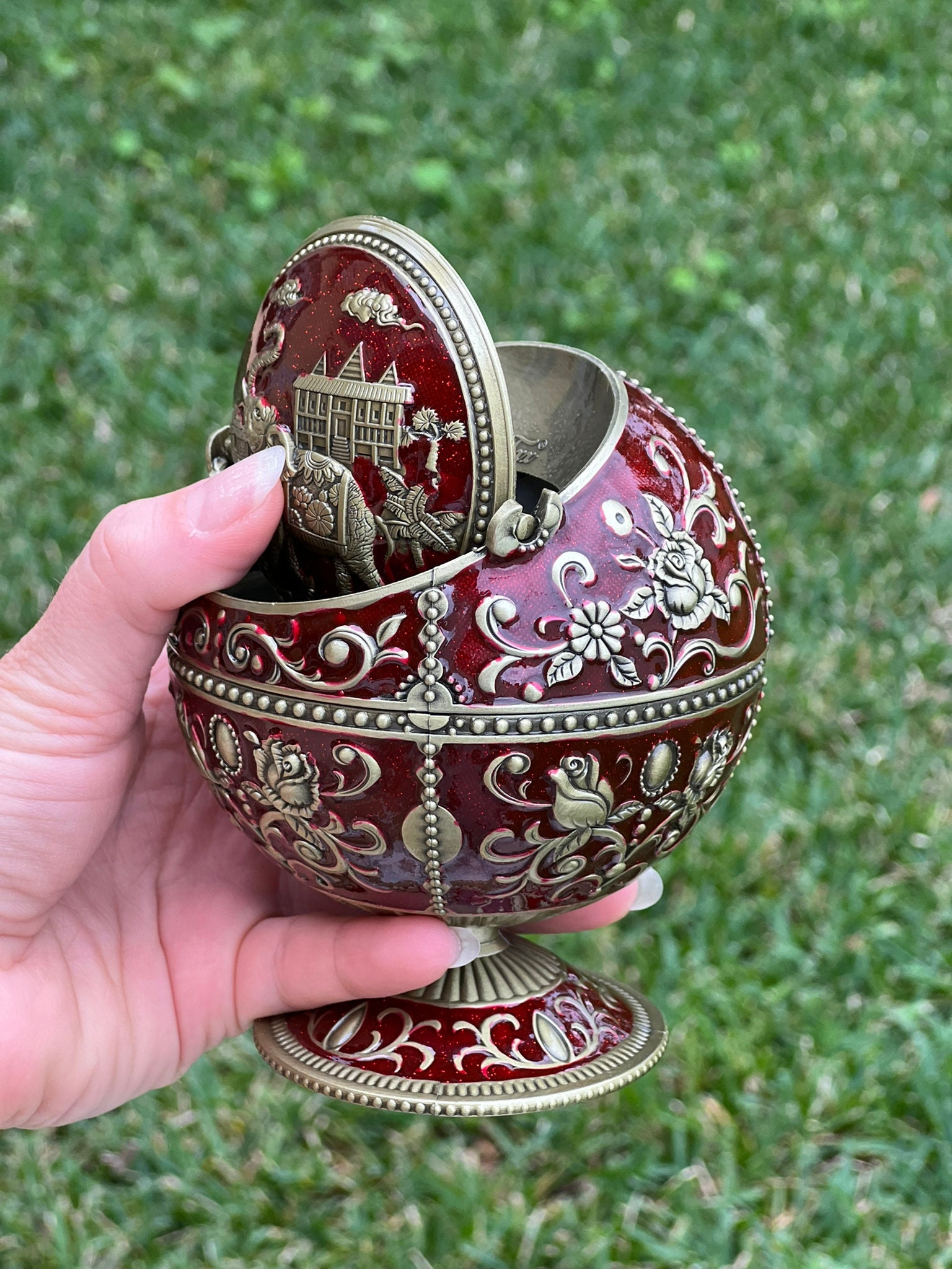 Ashtray With Lid, Ashtray With Windproof Lid, Metal Ashtray, Hand ...