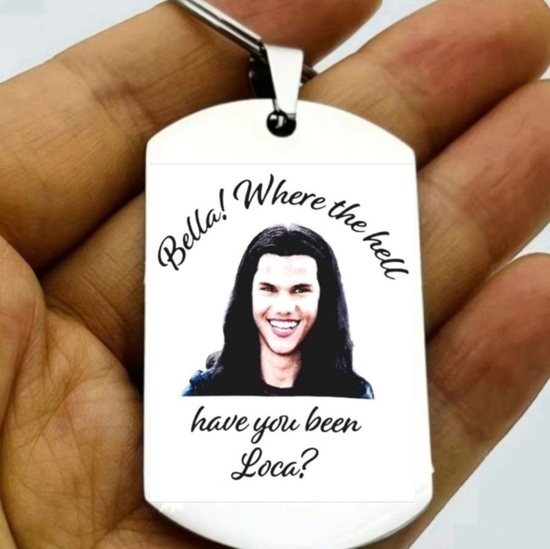 Twilight Jacob Hot Quote Keychain - Etsy