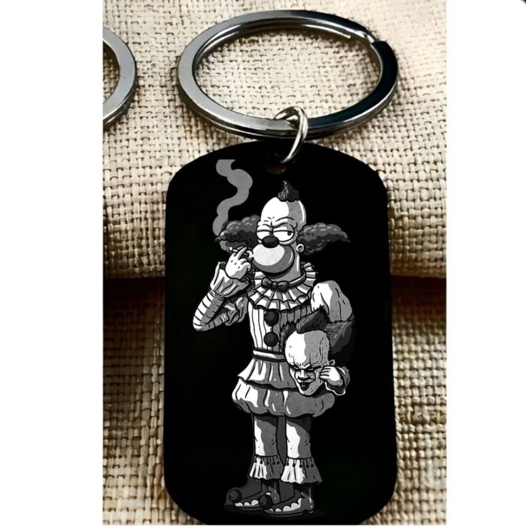 Simpsons Krusty the Clown Hot Keychain - Etsy
