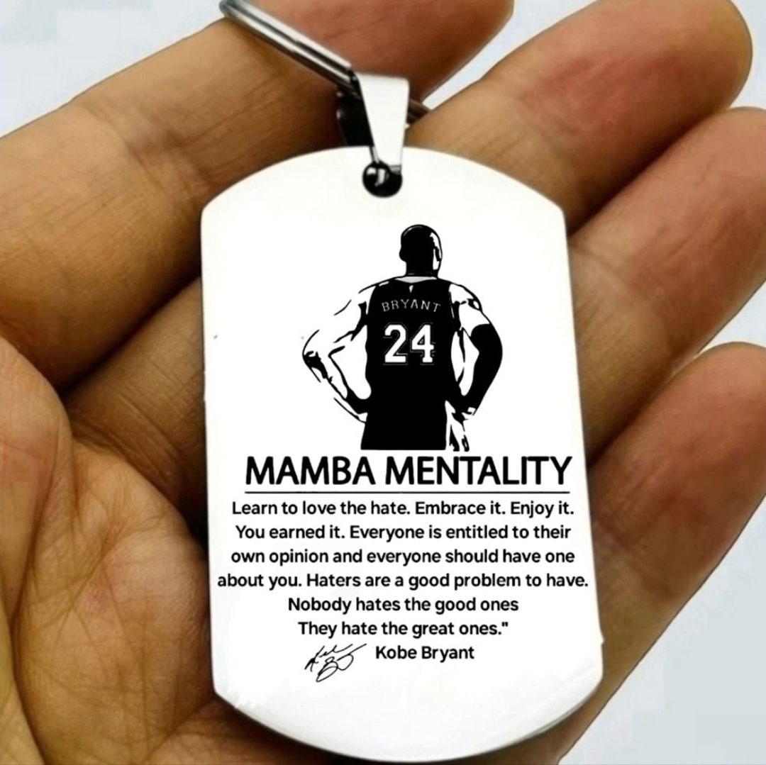 Kobe Bryant Black Mamba Inspiration Quote Keychain - Etsy