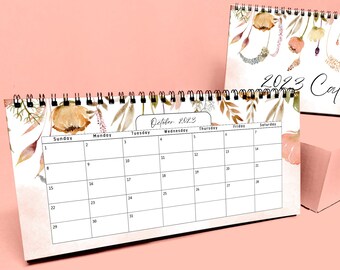 Botanical Desk Calendar - Etsy