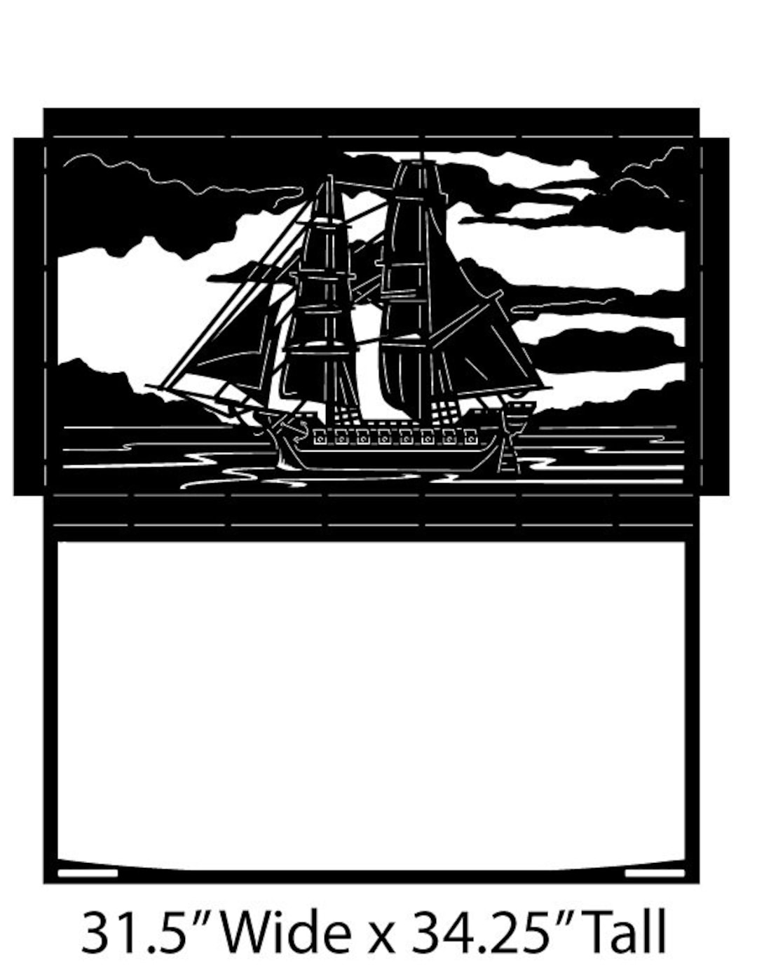 Pirate Ship Metal Shadow Box - Etsy