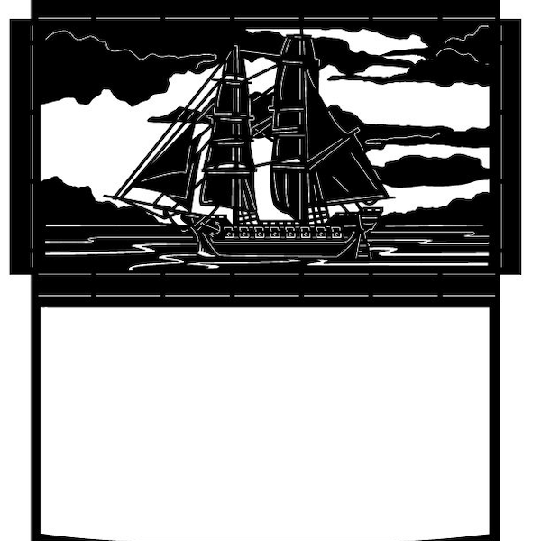 Pirate Ship Shadow Box - Etsy