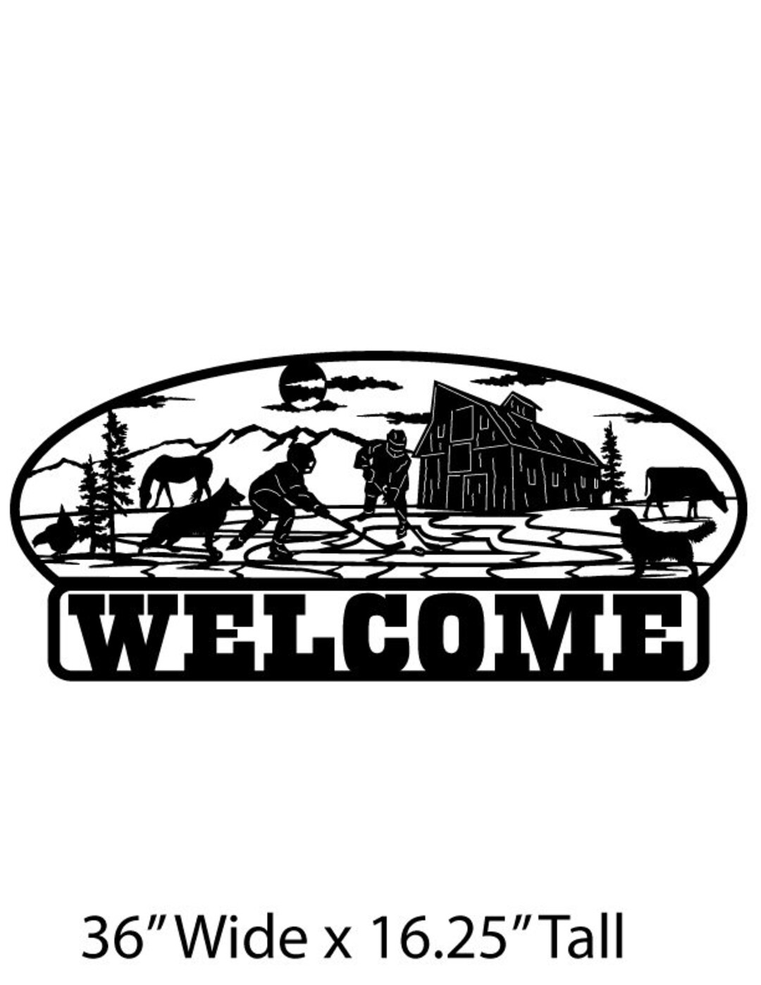 Farm Metal Welcome Sign - Etsy