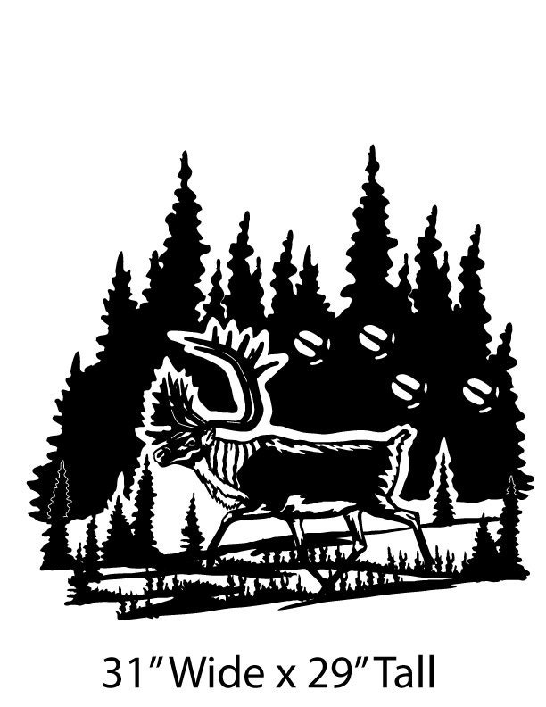 Caribou Metal Art - Etsy