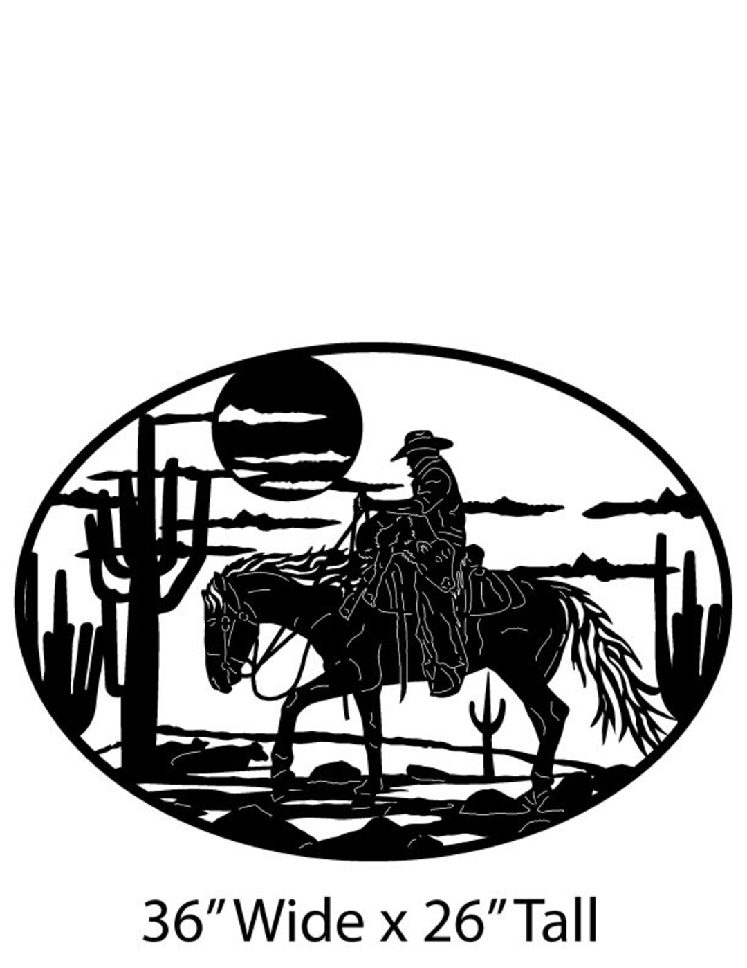 Cowboy Metal Sign - Etsy