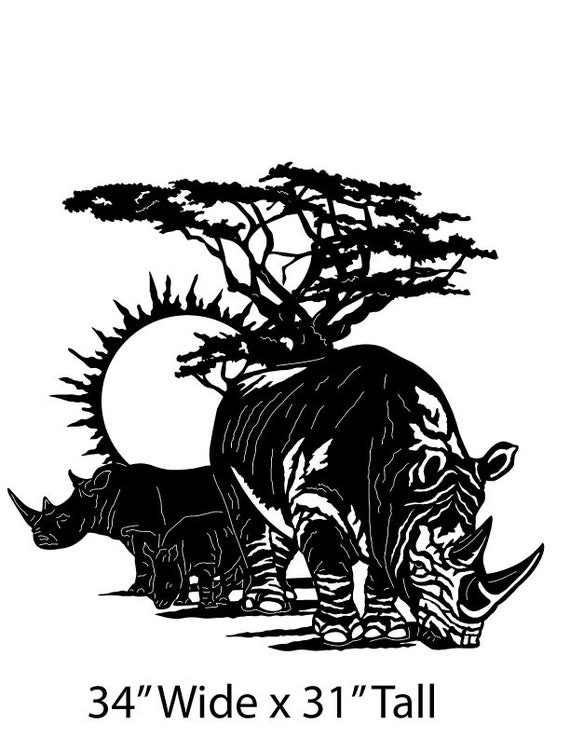 Rino Metal Sign - Etsy