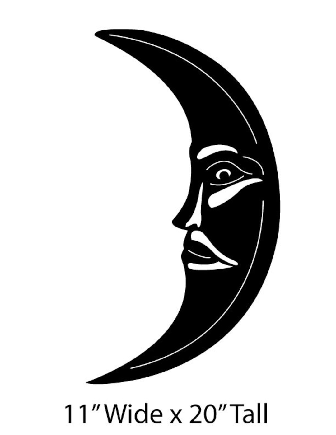 Moon Metal Art - Etsy