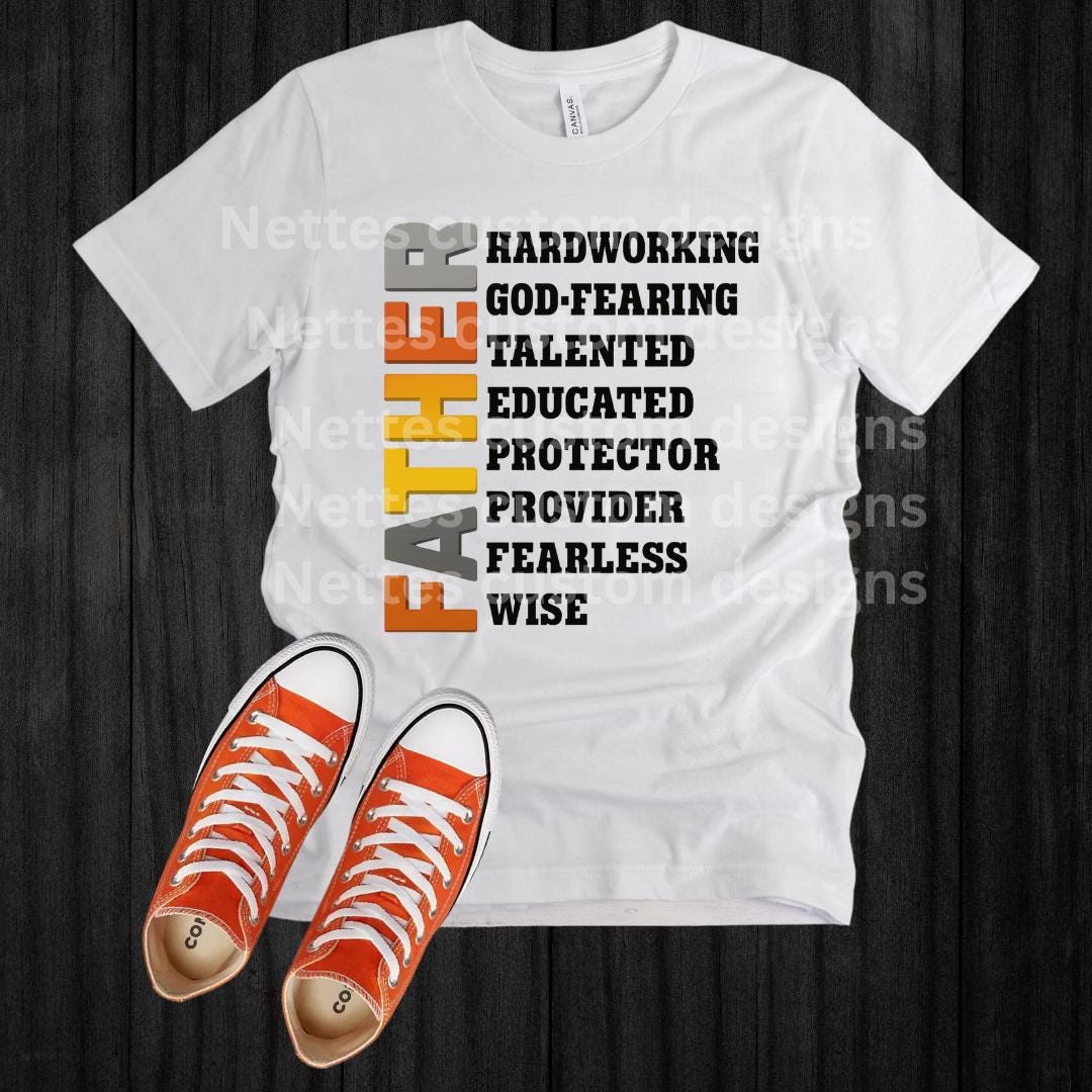 FATHER Acronym PNG | 3D Father’s Day Digital Design | Hardworking God ...