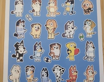 Bluey Inspired Lawyer Vinyl Sticker - Etsy