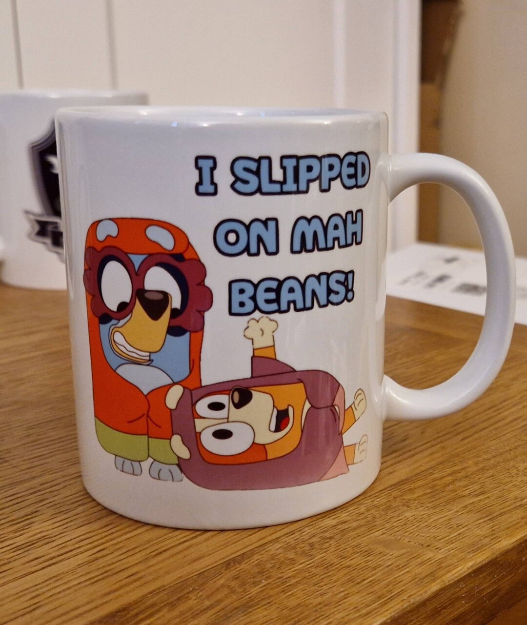 Bluey Inspired I Slipped on My Beans Mug - Etsy